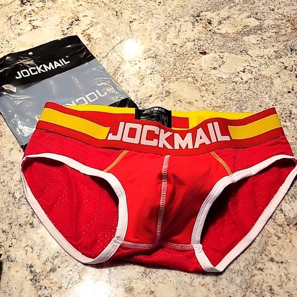 Jockmail | Underwear & Socks | Jockmail Size Medium Red And Yellow Mesh ...